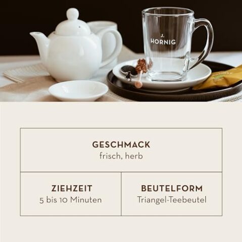 J. Hornig Bio Grüntee, Premium Pyramidenteebeutel, 25 Stück - Kaffee ...
