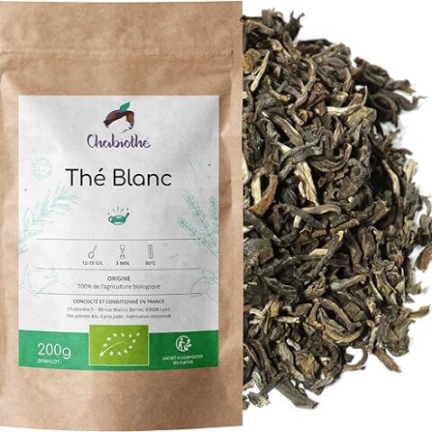 Bio Weisser Tee 200g - Natürlicher - Kaffee, Tee & Gewürze Shop