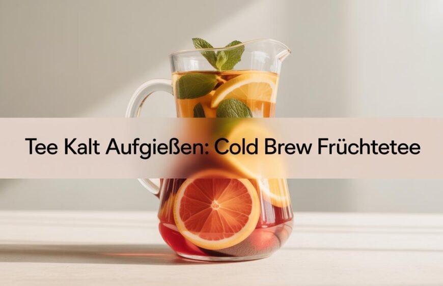 Tee kalt aufgießen: Cold Brew Früchtetee - Kaffee, Tee & Gewürze Shop