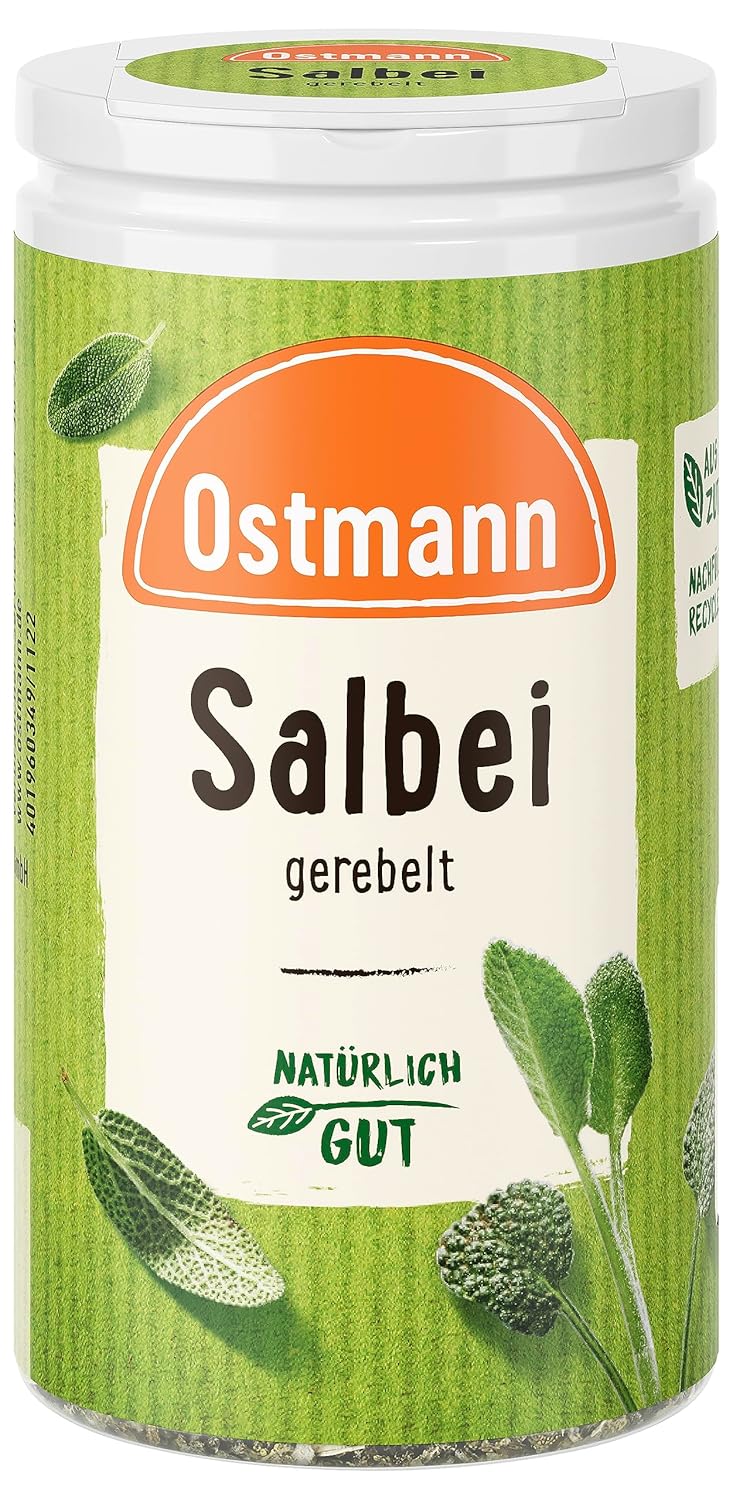 Salbei gerebelt von Ostmann - Würziges Kräuteraroma - Kaffee, Tee ...